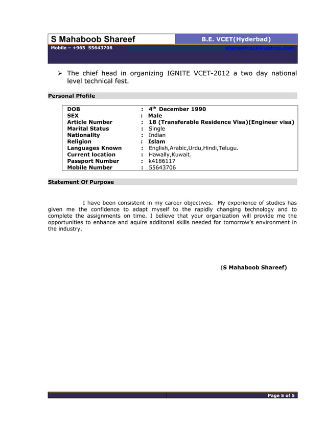 SHAREEF's_Resume | PDF