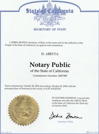 Notary Commission | PDF