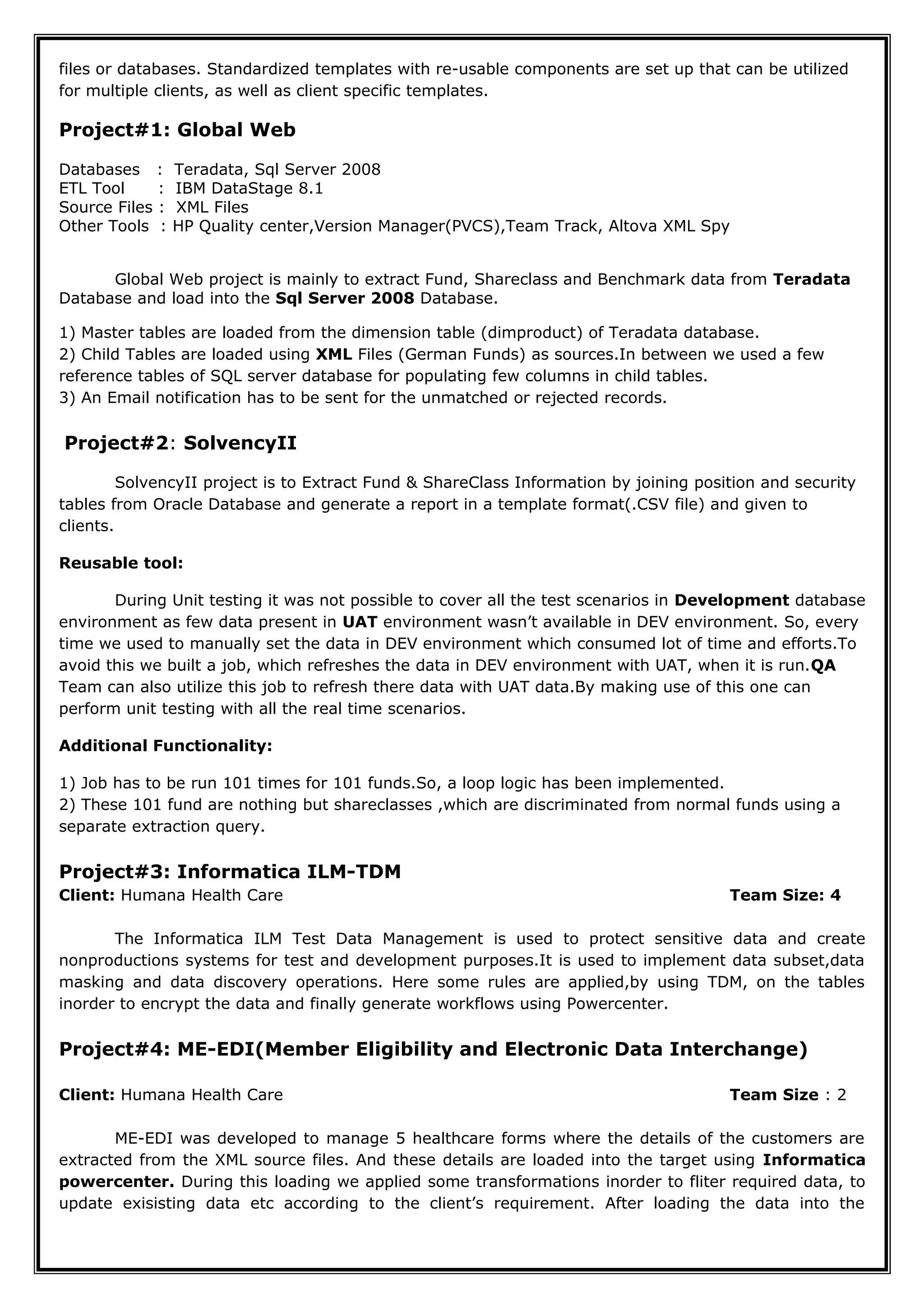 Jaya Sindhura_Resume_Datastage | PDF