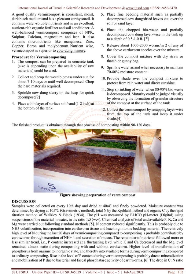 Chemical and Microbial Reactions Occurring during Vermicomposting | PDF