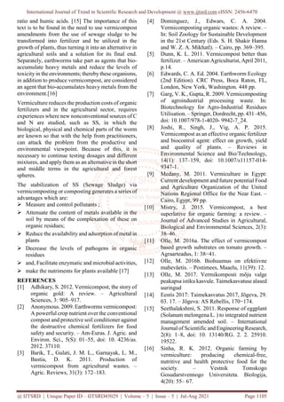 Chemical and Microbial Reactions Occurring during Vermicomposting | PDF
