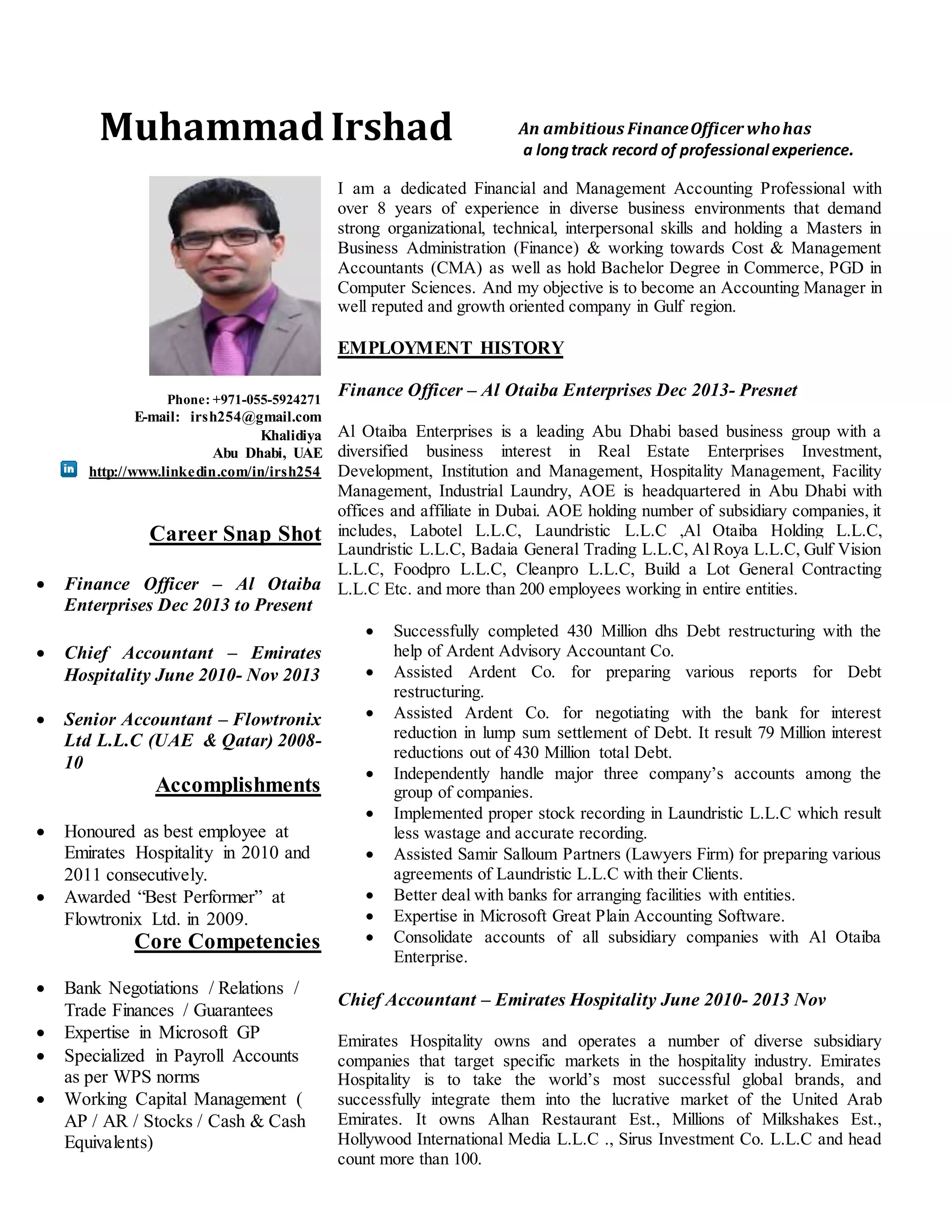 Irshad - Resume | DOCX