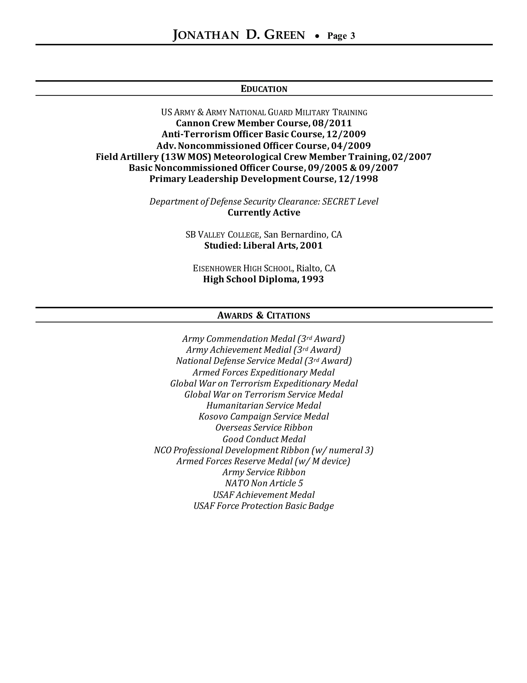 Jon-Green-Resume-2016 | PDF