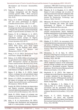 Exchange Rate Fluctuation and Real Sector Output in Nigeria A Disaggregated Analysis 1986 - 2021 ...