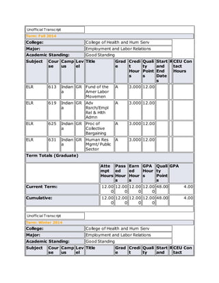 Onajes Unofficial Transcript | PDF