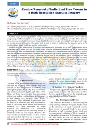 Shadow Removal of Individual Tree Crowns in a High Resolution Satellite ...