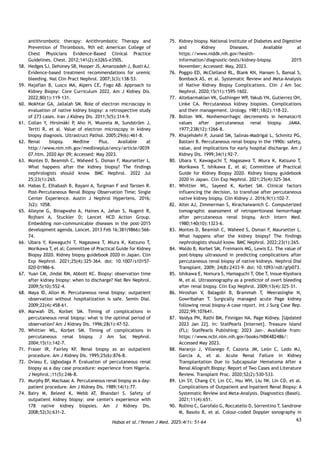 Techniques, Indications, and Complications of Kidney Biopsy: A Narrative Review | PDF