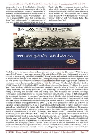 Postcolonial Perspectives in the Booker Winning Indian Novels | PDF