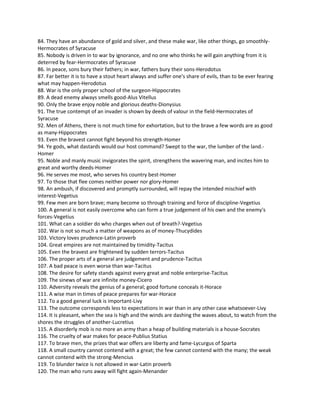 144 quotes of the war | DOCX