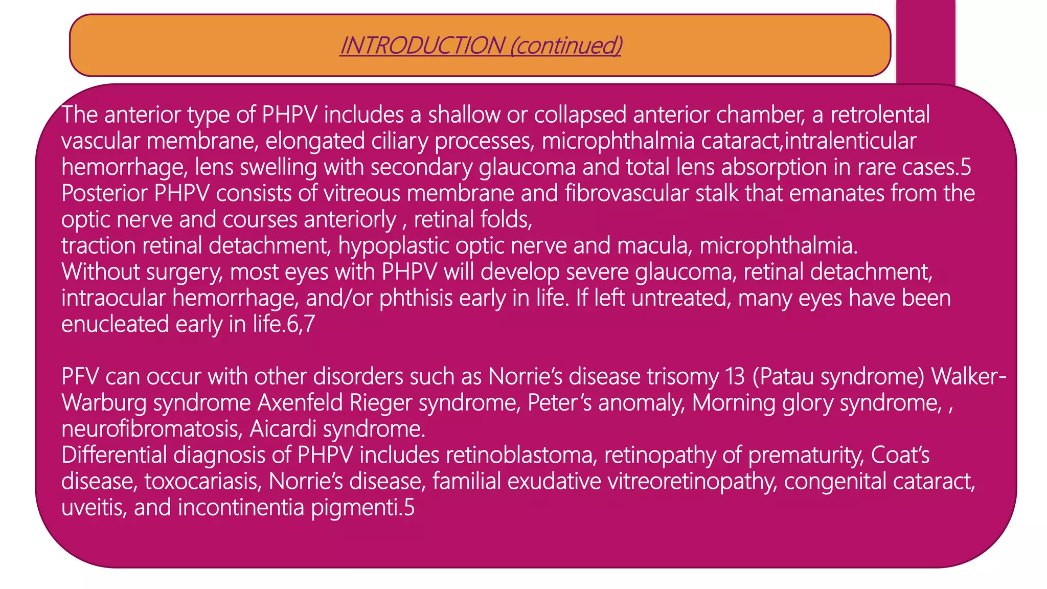 Rare Case Of Right Eye Persistent Fetal Vasculature With Left Eye Optic ...