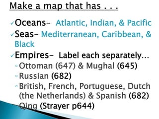 1450 1750 map & commerce intro 2 | PPT