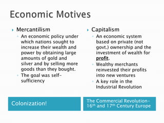 1450 1750 map & commerce intro 2 | PPT