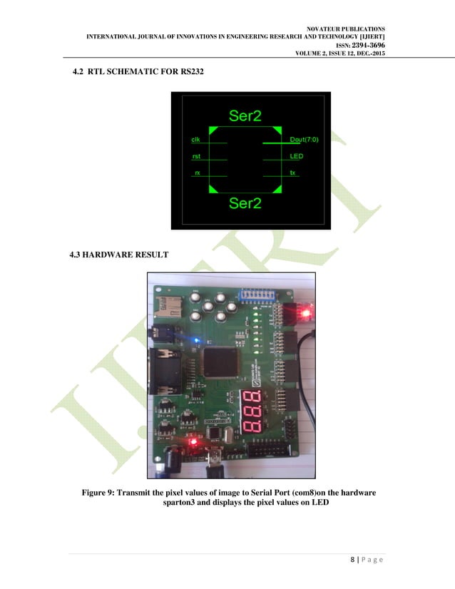 COMMUNICATION PROTOCOL RS232 IMPLEMENTATION ON FPGA | PDF