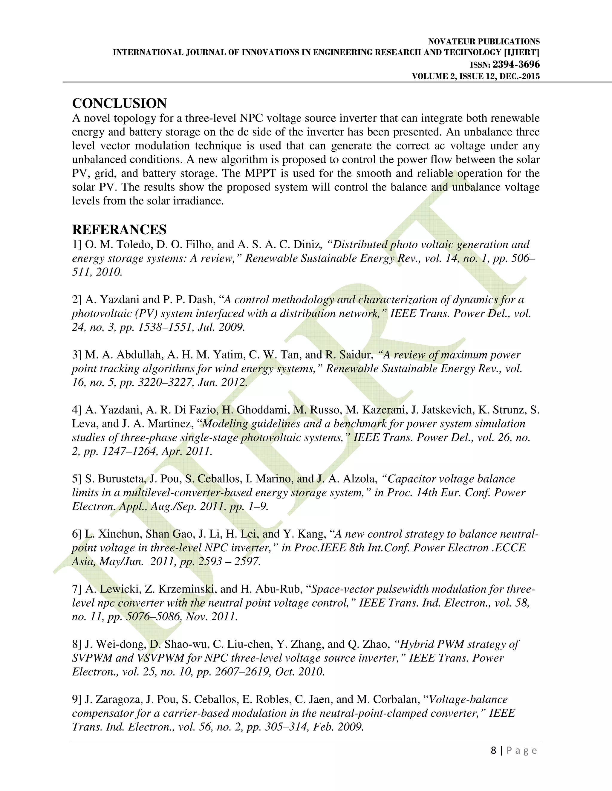A REVIEW ON EVALUATION OF PV MODELS BASED ON AN INTEGRATION USING A NEW CONFIGURATION OF A THREE ...