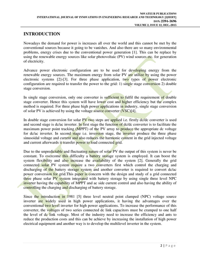 A REVIEW ON EVALUATION OF PV MODELS BASED ON AN INTEGRATION USING A NEW ...