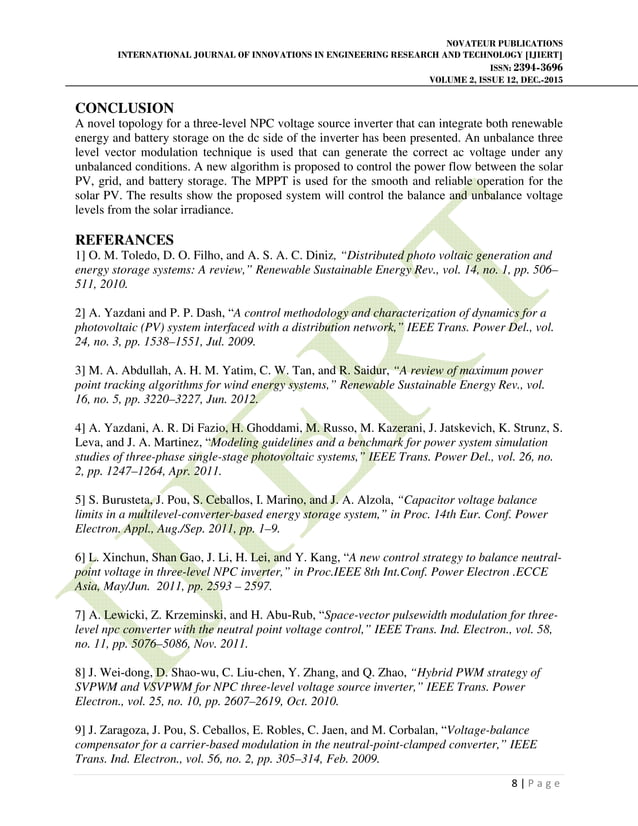 A Review On Evaluation Of Pv Models Based On An Integration Using A New Configuration Of A Three
