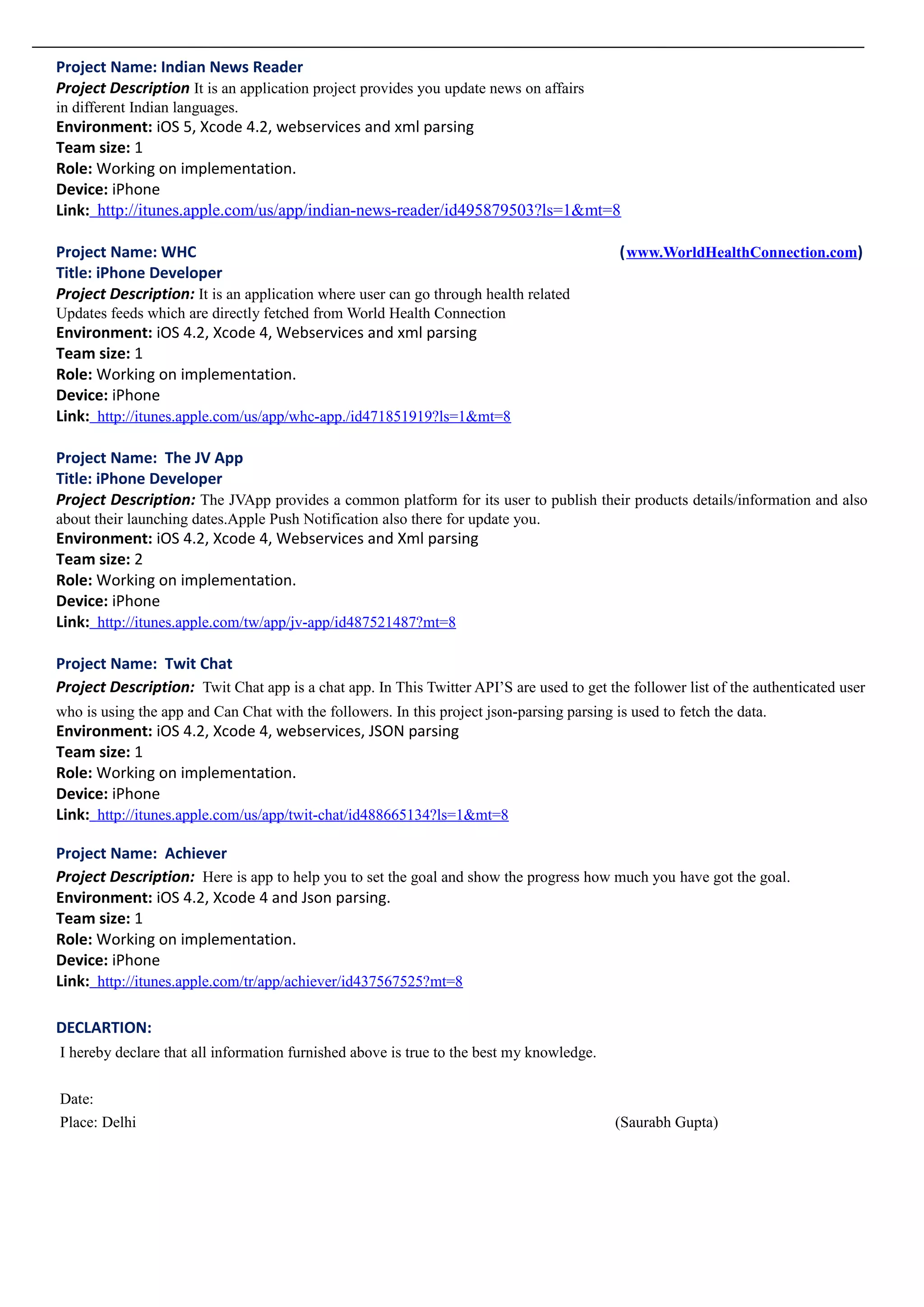 Saurabh_Gupta_Resume(iOS) | DOC