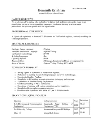 Hemanth_Krishnan_resume | PDF
