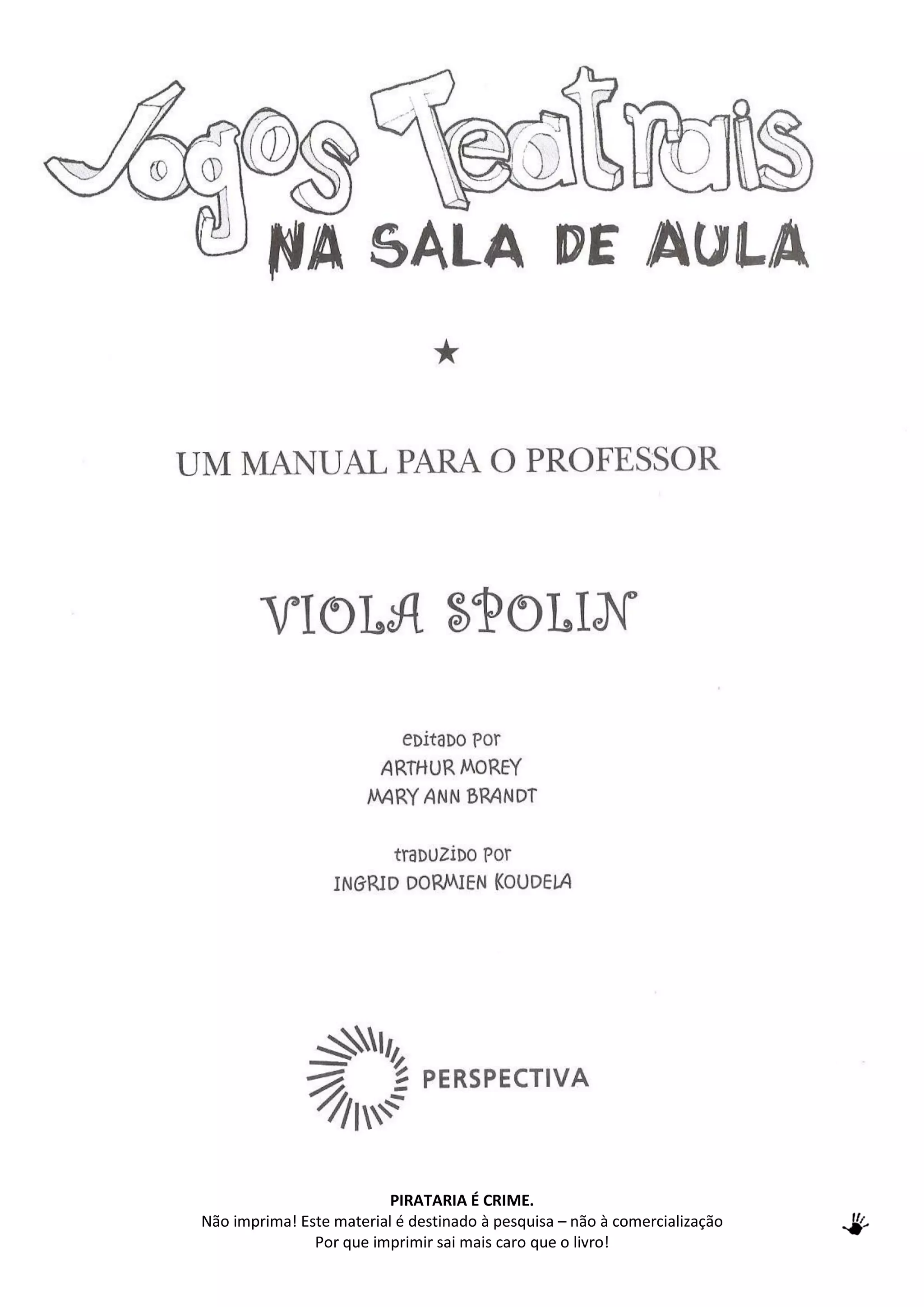 145152912 jogos-teatrais-viola-spolin | PDF