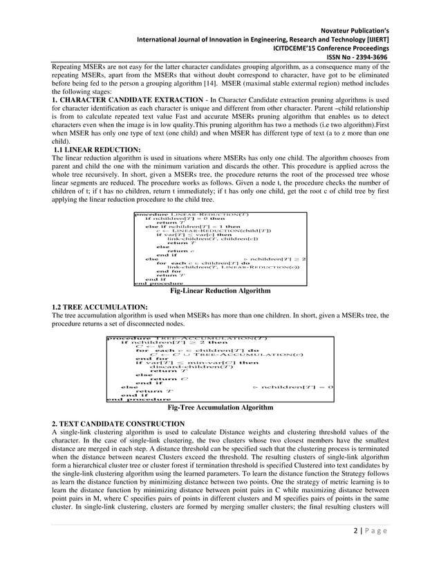 ROBUST TEXT DETECTION AND EXTRACTION IN NATURAL SCENE IMAGES USING CONDITIONAL RANDOM FIELD ...