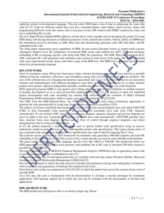 EASY SOFTWARE DEVELOPMENT BY AUTOMATIC CODE GENERATION, BUSINESS LOGIC AND VALIDATION ENGINE ...