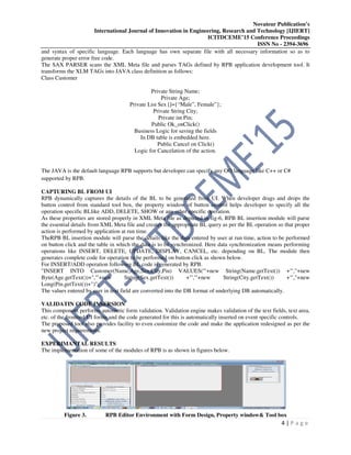 EASY SOFTWARE DEVELOPMENT BY AUTOMATIC CODE GENERATION, BUSINESS LOGIC ...
