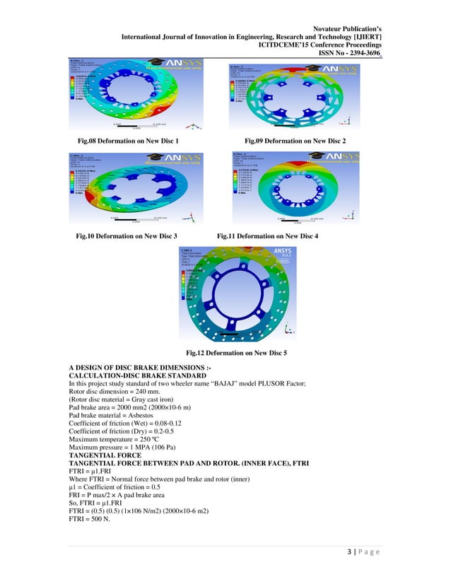ADVANCED TRANSIENT THERMAL AND STRUCTURAL ANALYSIS OF DISC BRAKE BY ...