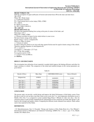 ADVANCED TRANSIENT THERMAL AND STRUCTURAL ANALYSIS OF DISC BRAKE BY ...