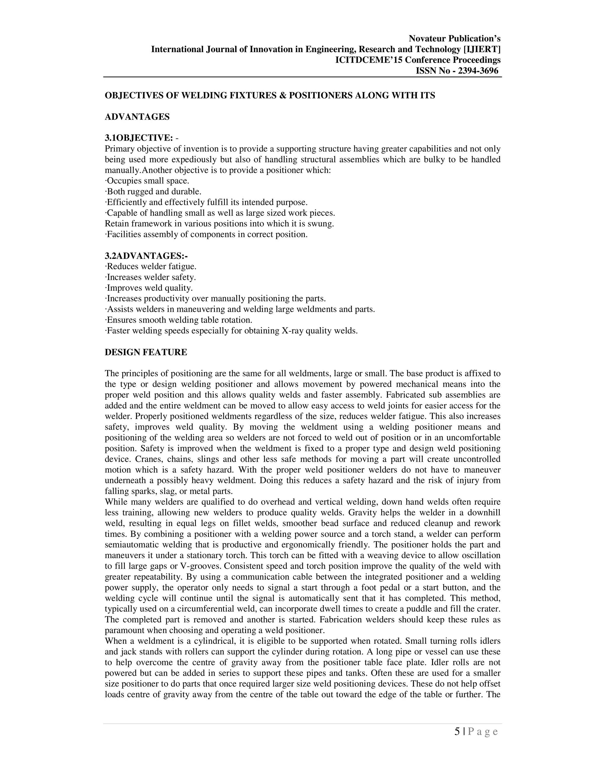DESIGN OF WELDING FIXTURES AND POSITIONERS | PDF
