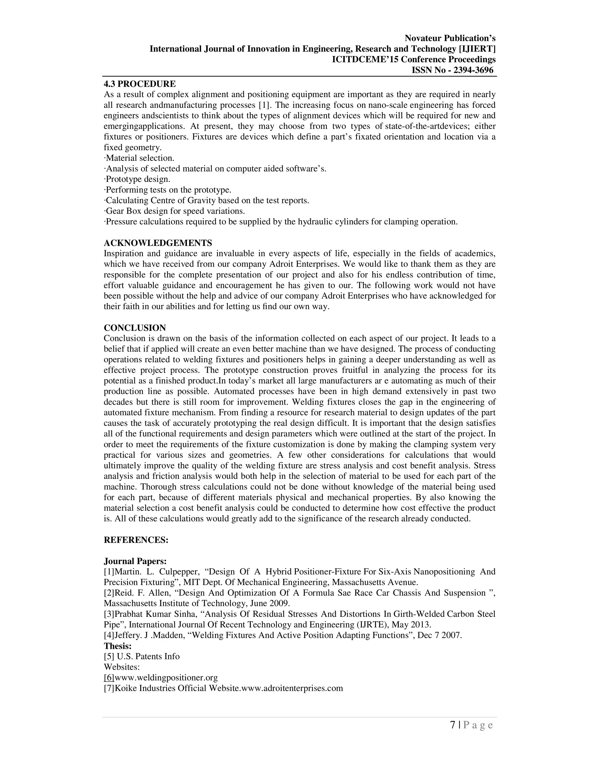 DESIGN OF WELDING FIXTURES AND POSITIONERS | PDF