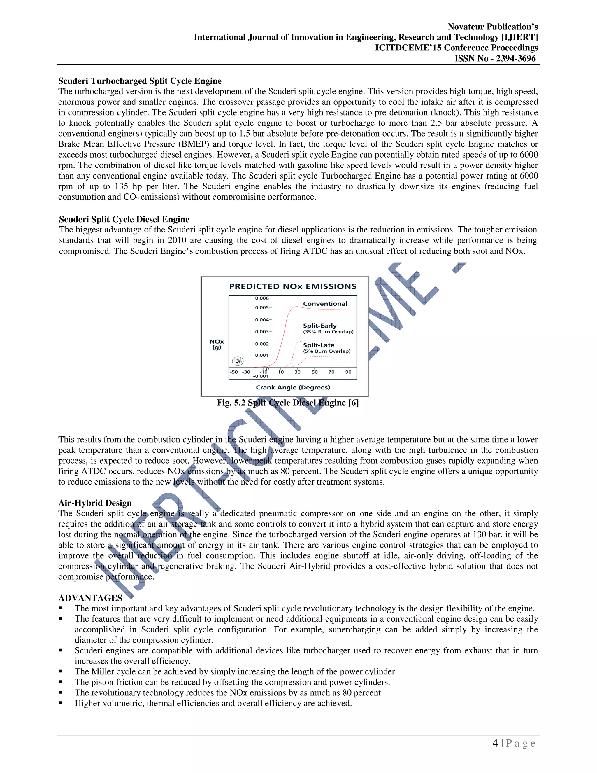 SCUDERI SPLIT CYCLE ENGINE: REVOLUTIONARY TECHNOLOGY & EVOLUTIONARY ...