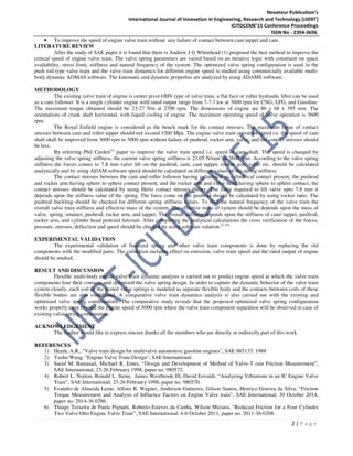 REVIEW ON CRITICAL SPEED IMPROVEMENT IN SINGLE CYLINDER ENGINE VALVE ...