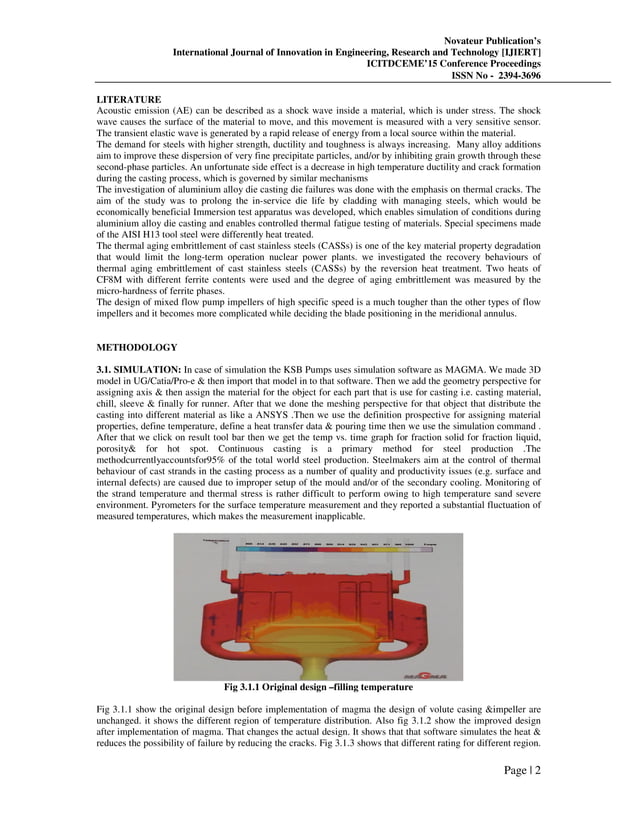CRACKS IN STEEL CASTING FOR VOLUTE CASING OF A PUMP | PDF