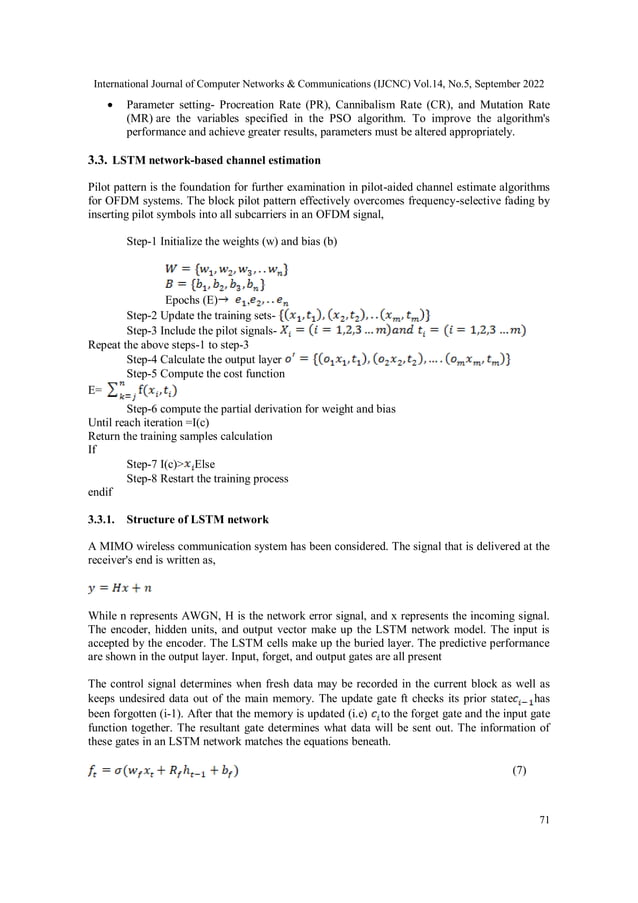 Particle Swarm Optimization–Long Short-Term Memory based Channel Estimation with Hybrid Beam ...