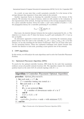 Controller Placement Problem resiliency evaluation in SDN-based architectures | PDF