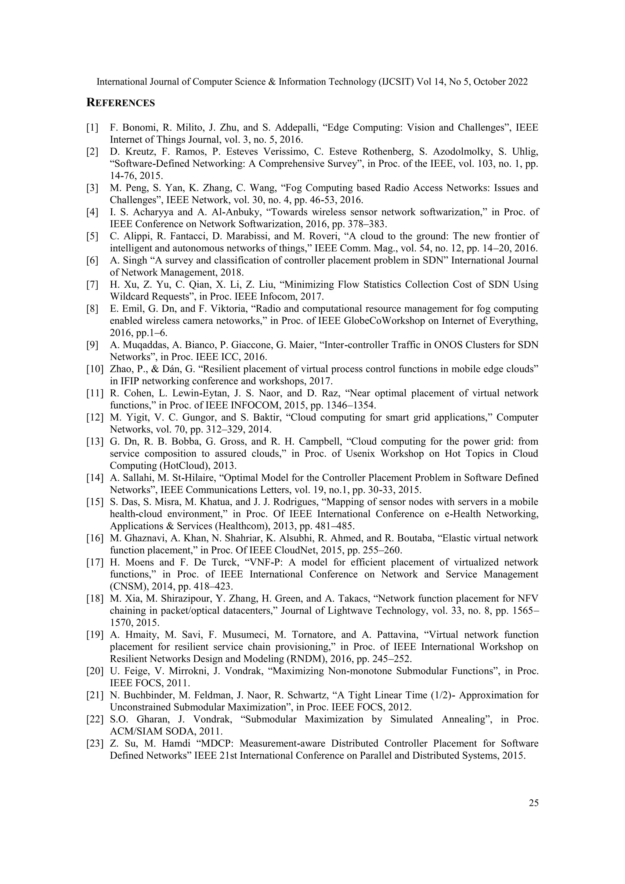 Edge Controller Placement for Next Generation Wireless Sensor Networks | PDF | Internet of ...