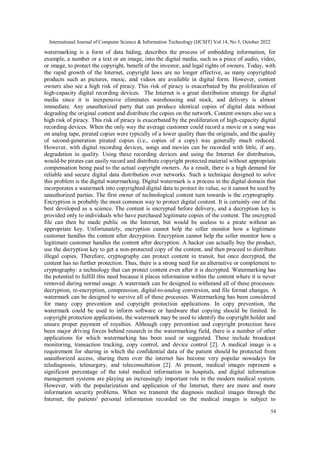 Robust Watermarking Method for Secure Transmission of Medical Images in EHR Systems | PDF