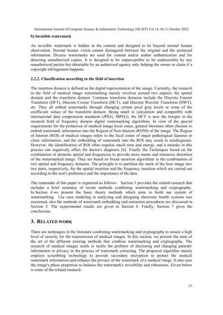 Robust Watermarking Method for Secure Transmission of Medical Images in EHR Systems | PDF