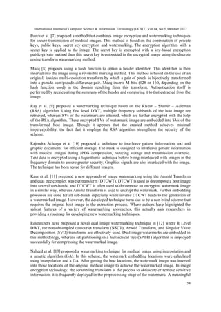 Robust Watermarking Method for Secure Transmission of Medical Images in EHR Systems | PDF