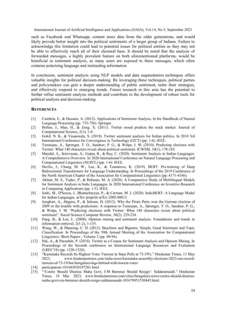 Sentiment Analysis in Indian Elections: Unraveling Public Perception of the Karnataka Elections ...