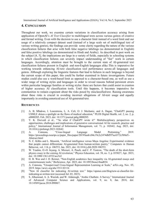 IDENTIFYING TEXT CLASSIFICATION FAILURES IN MULTILINGUAL AI-GENERATED CONTENT | PDF