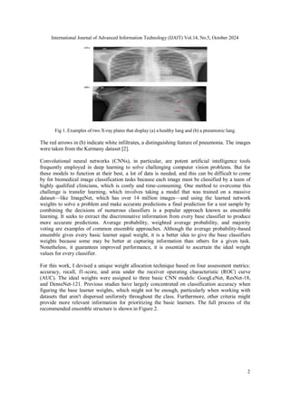 AN INVESTIGATION INTO DETECTING PNEUMONIA THROUGH IMAGE PROCESSING AND OBJECT DETECTION | PDF