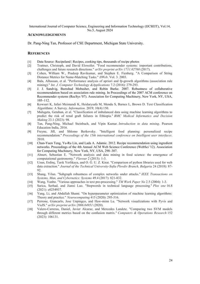 Enhancing Personalized Recipe Recommendation through Multi-Class Classification | PDF