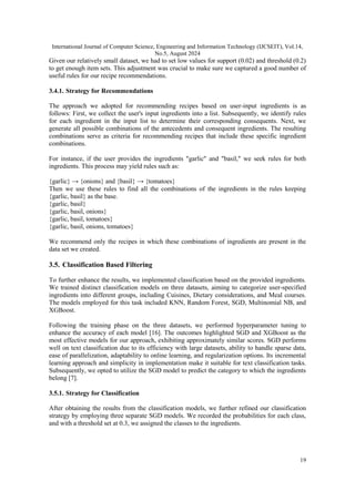 Enhancing Personalized Recipe Recommendation through Multi-Class Classification | PDF