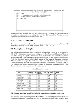 MODIFIED SAND CAT SWARM OPTIMIZATION (MSCSO) BASED FEATURE SELECTION FOR CLASSIFICATION OF ...