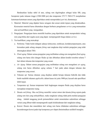 Laporan Tugas Besar Studi Sertifikasi Selang Rem Pesawat | PDF