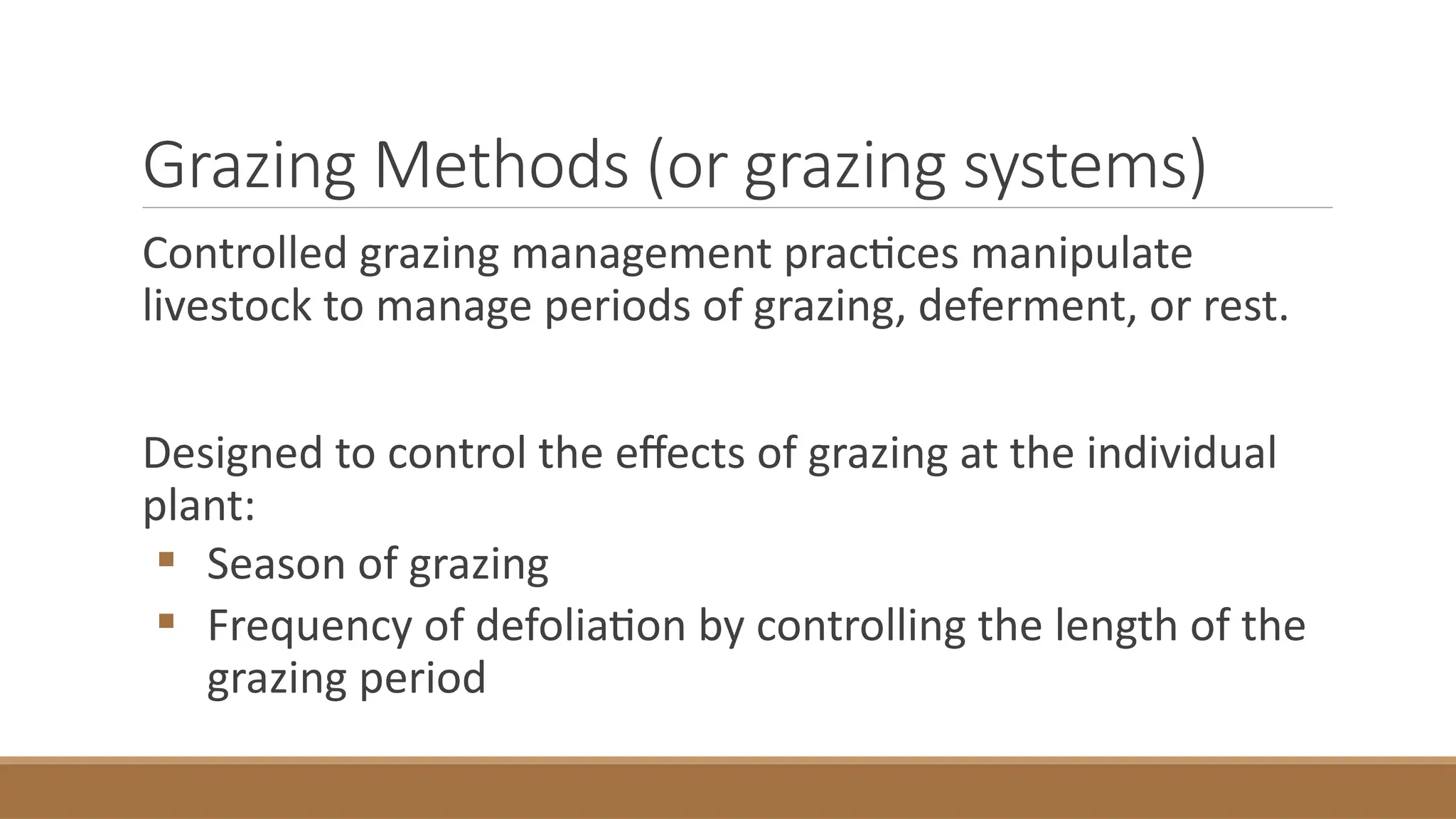 Grazing methods and Plans. Rangeland Management | PPT