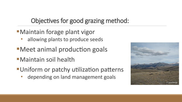 Grazing methods and Plans. Rangeland Management | PPT