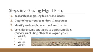 Grazing methods and Plans. Rangeland Management | PPT | Agriculture ...