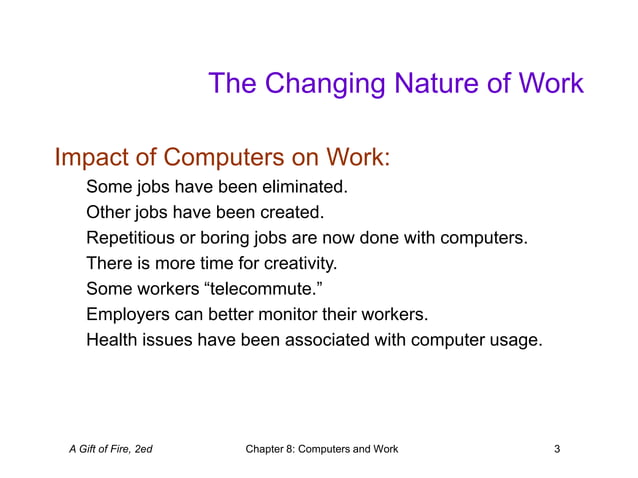 Impact of Computers in the Workplace.ppt